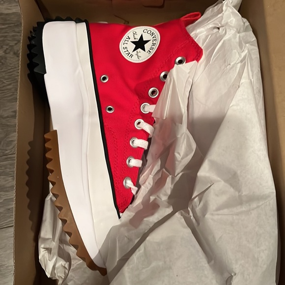 Converse | Shoes | Converse Run Star Hike Hi Womens Platform Red Color ...